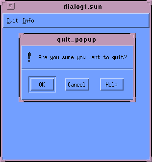 Les widgets de type Dialog